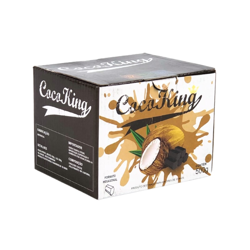 Carvao para Narguile Cocoking Hexagonal - TIOBOB