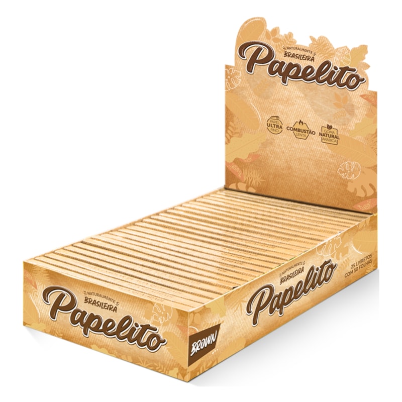Papel para Cigarro Papelito Mini Brown - TIOBOB